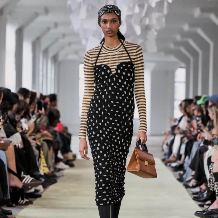 MSGM Belted Floral Print Dress - Black/ White – Grace Melbourne