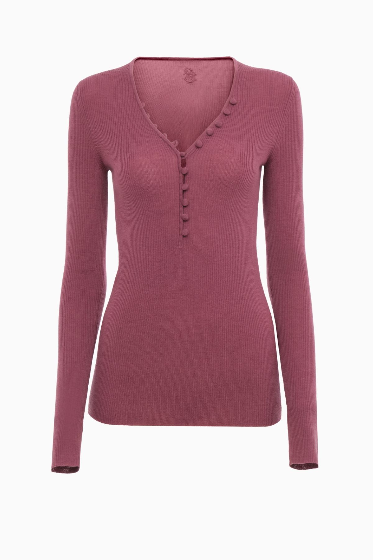 Chloé LS Henley Shirt - Rusty Pink – GRACE Melbourne