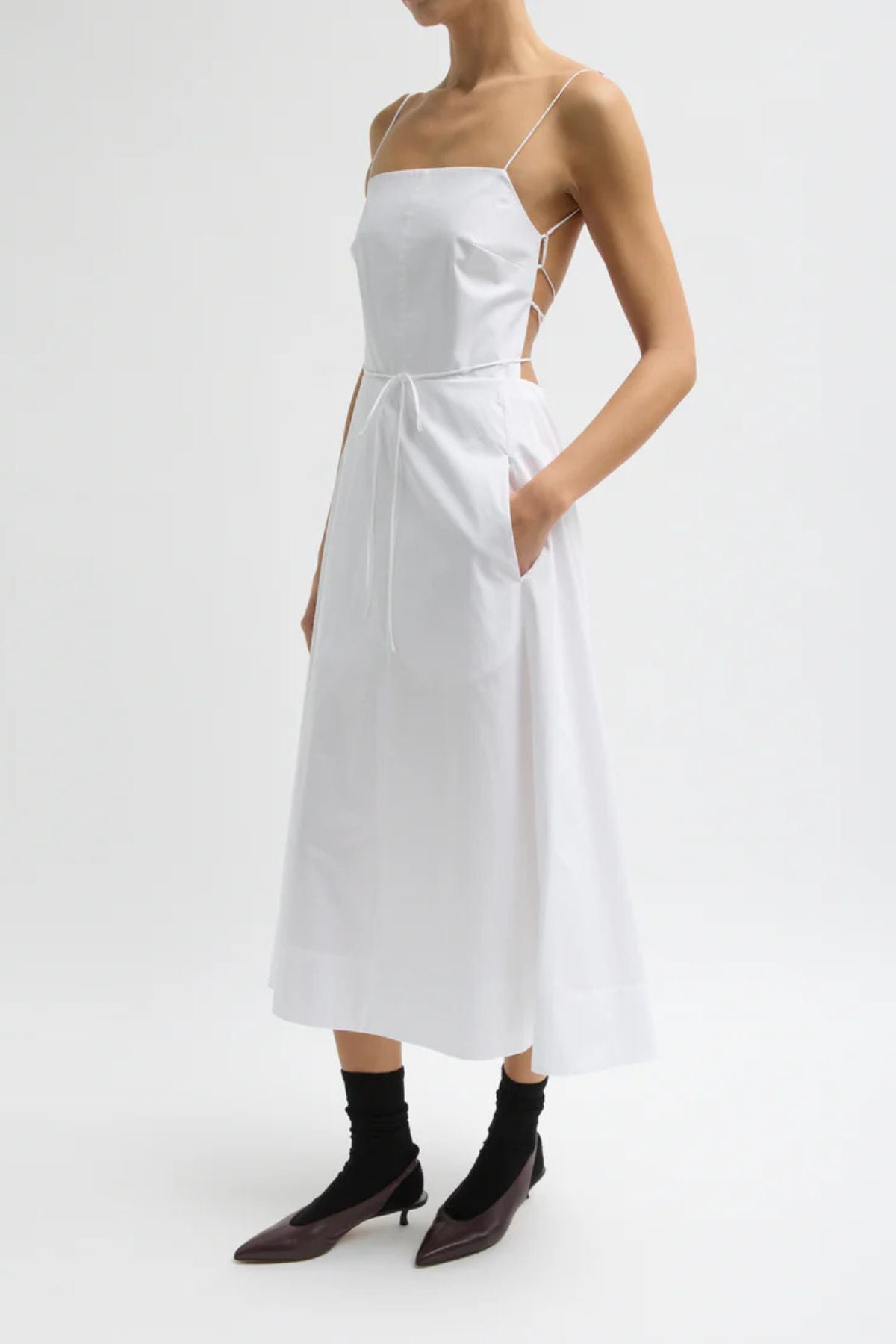 Tibi Strappy Dress - White – GRACE Melbourne